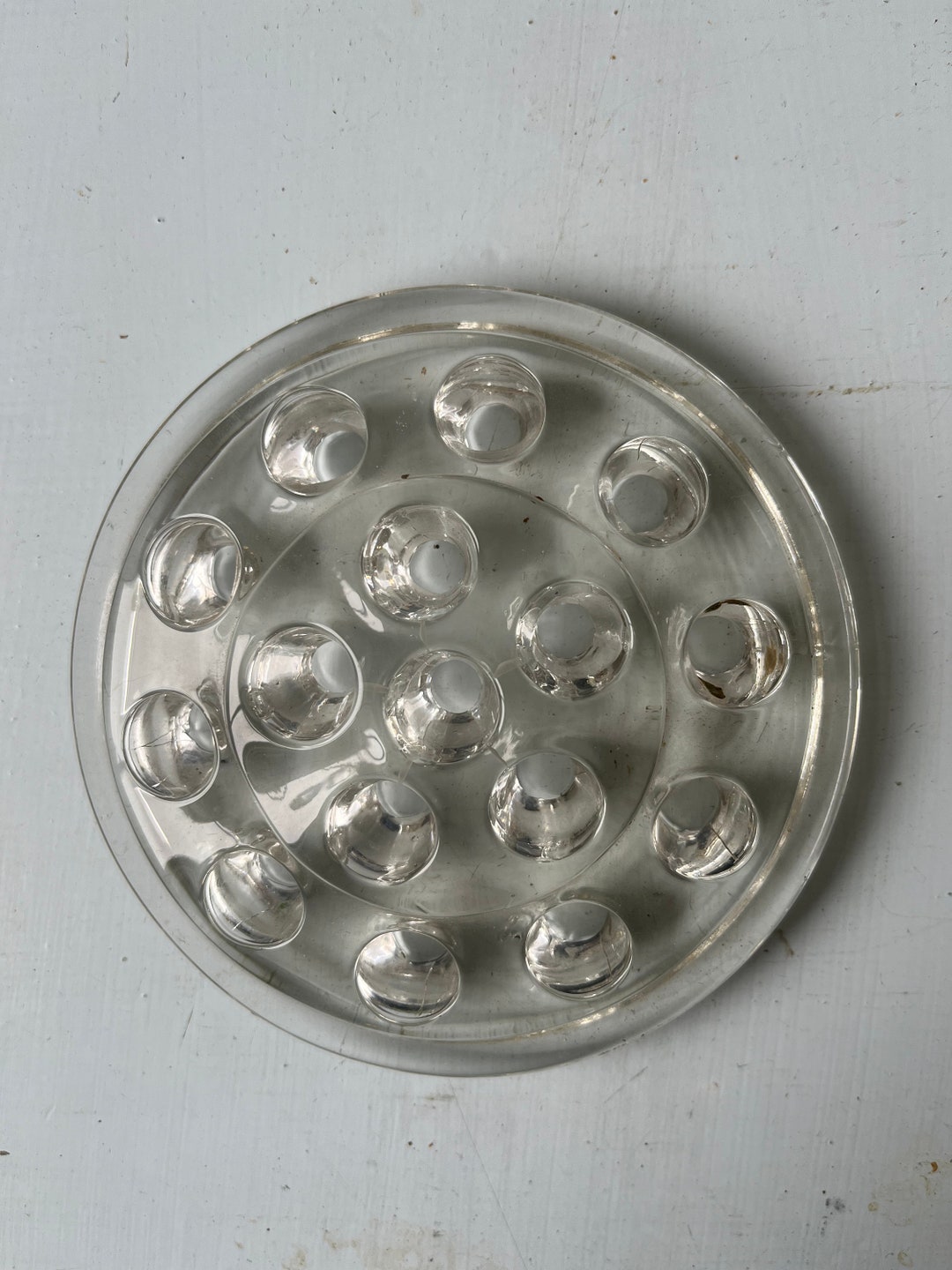 Large Glass Flower Frog - Etsy