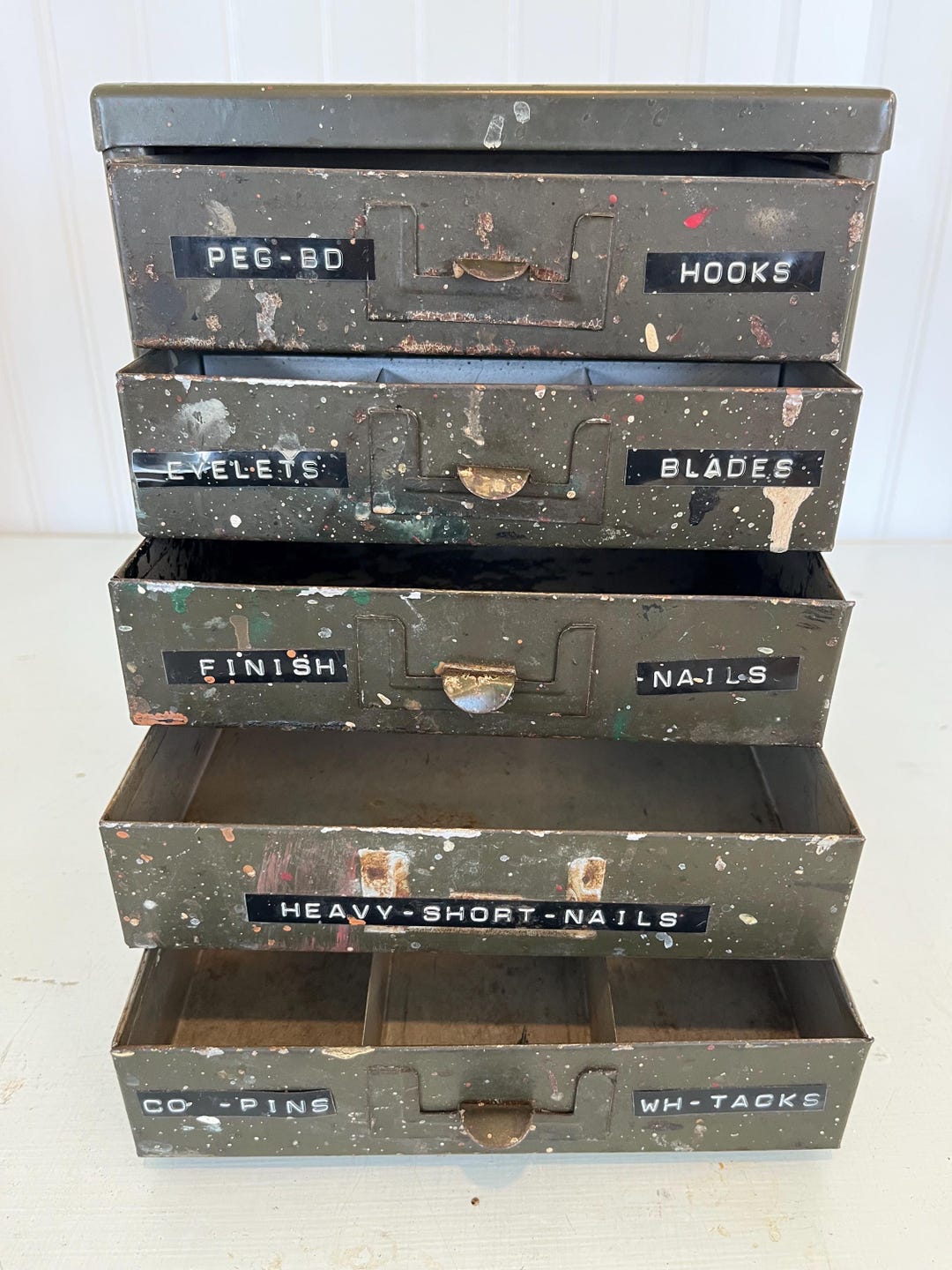 Vintage Small Metal Drawer Storage Box - Etsy