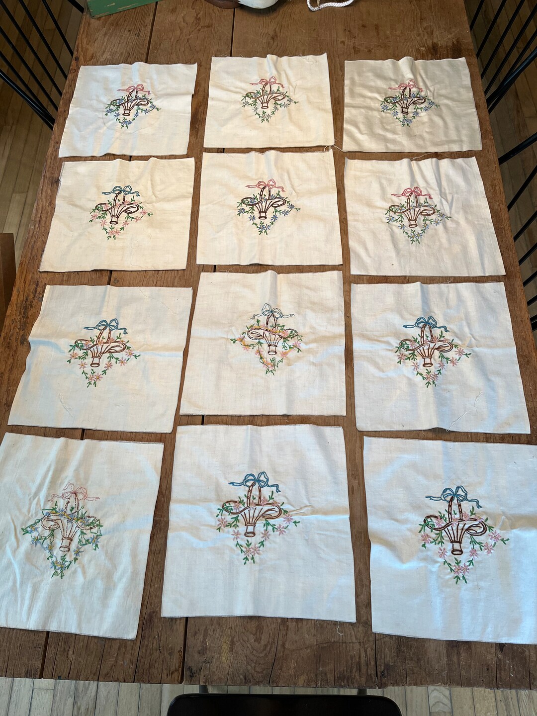 Embroidered Quilt Squares - Etsy