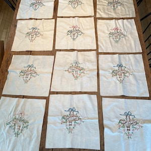 Embroidered Quilt Squares - Etsy