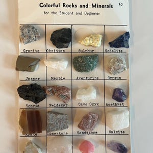 Collection of Colorful Rocks and Minerals Specimens - Etsy