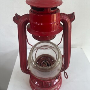 Red Metal Oil Lantern - Etsy