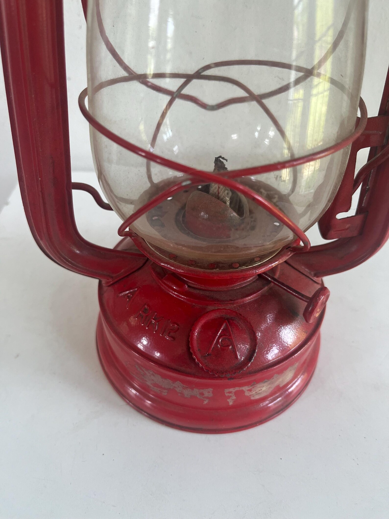 Red Metal Oil Lantern - Etsy