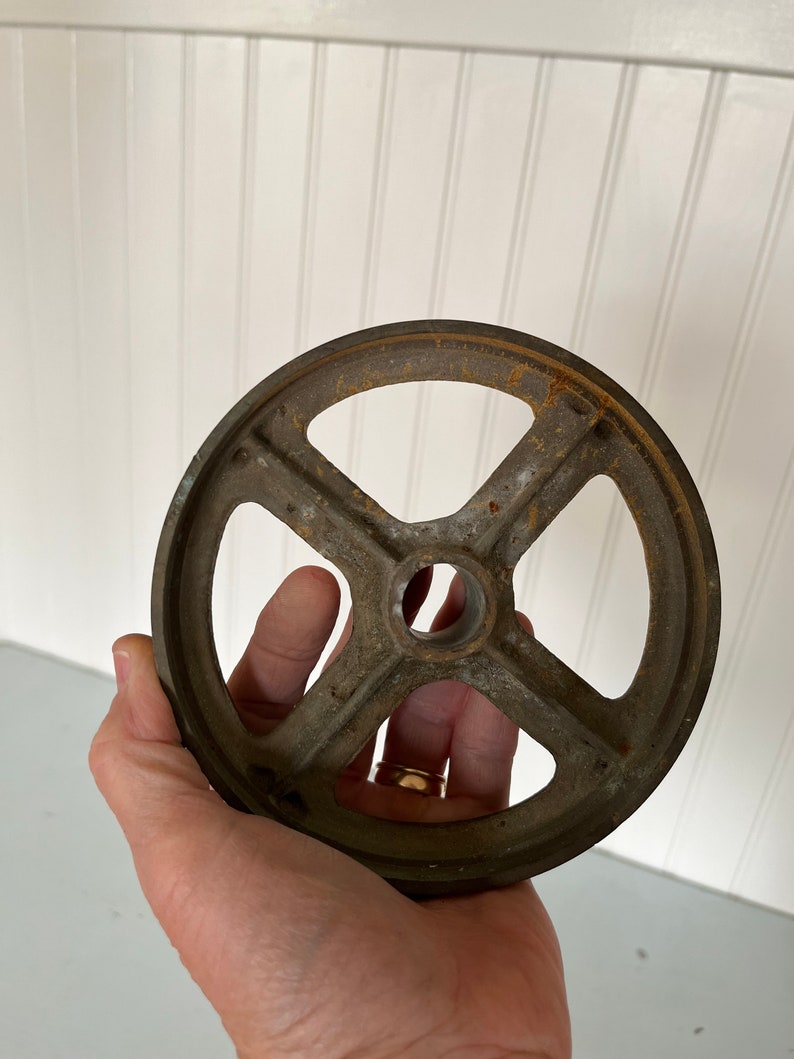 Small Industrial Metal Pulley Wheel - Etsy
