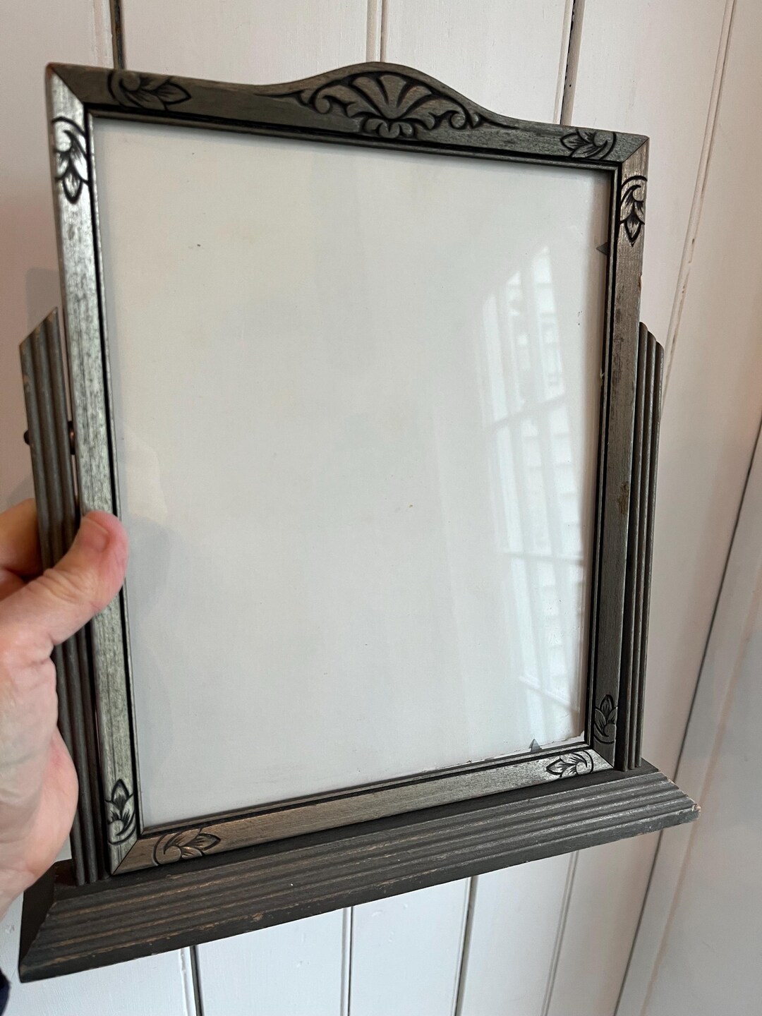 Silver Wood Tilt Frame on a Base - Etsy