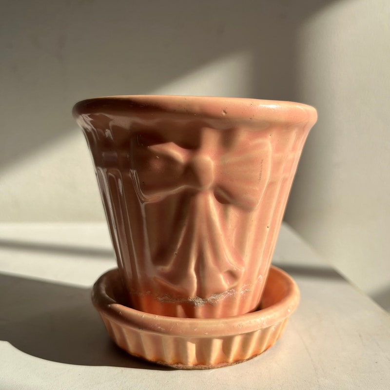 Small Vintage Pottery Flower Pots - Etsy