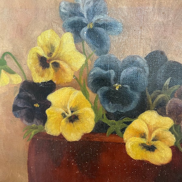 Pansy Painting - Etsy