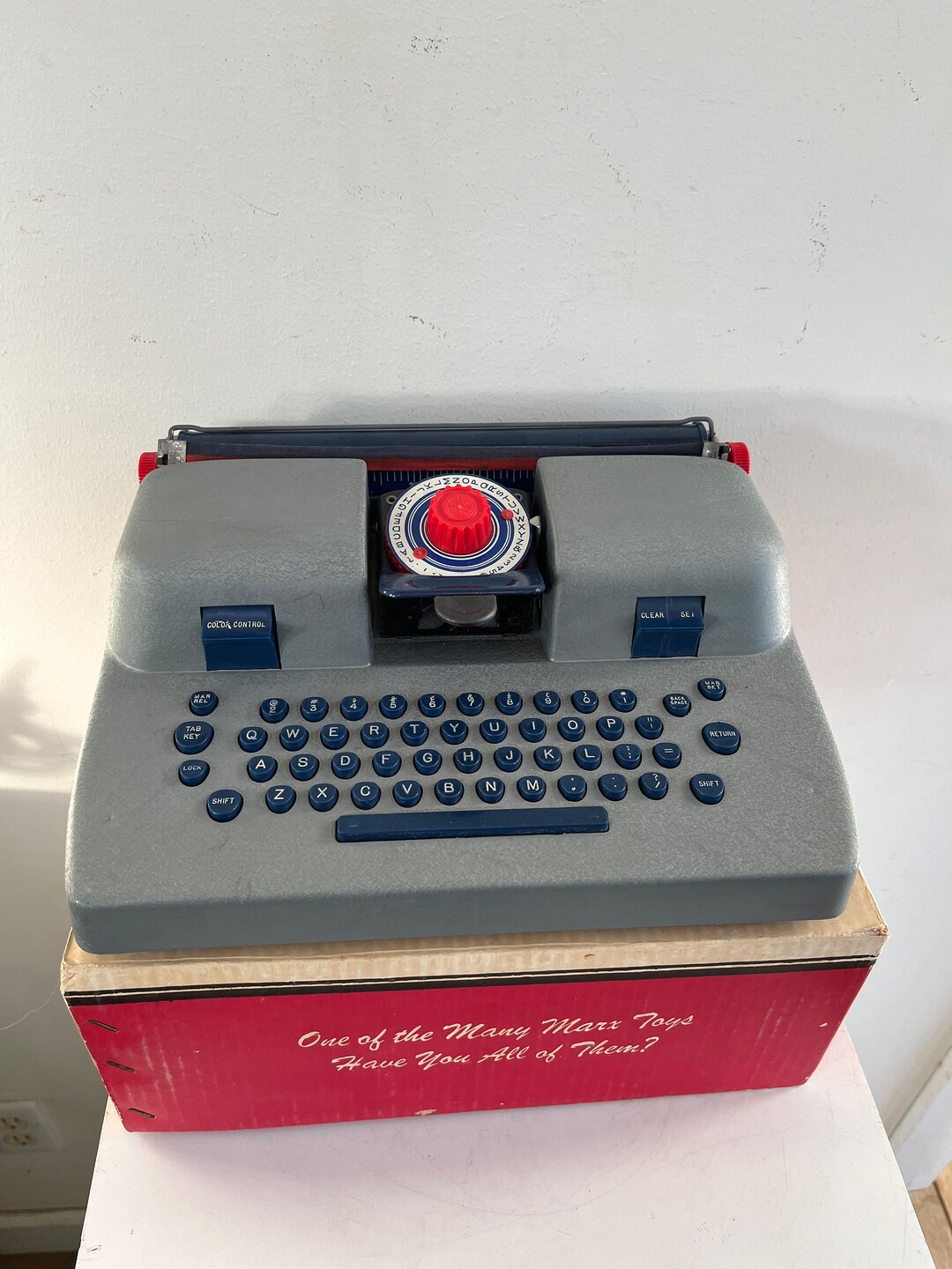 Vintage Child Marx Typewriter in Box - Etsy