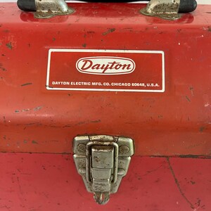 Well Used Red Dayton Electric Tool Box With Tray - Etsy