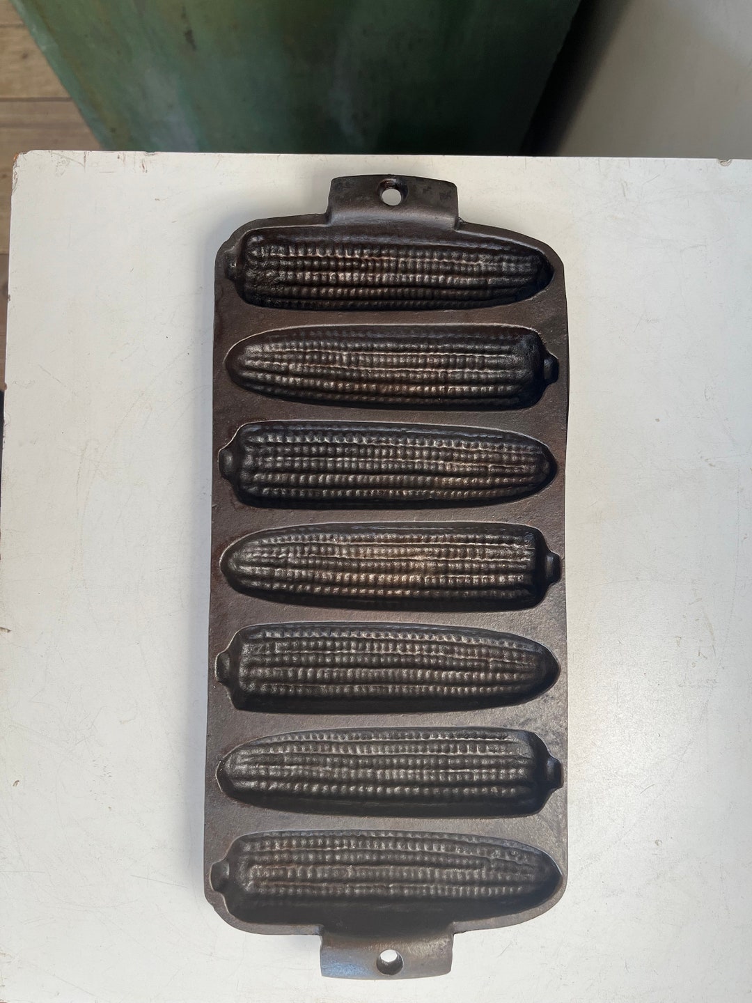 Vintage Cast Iron Corn Muffin Bread Pan - Etsy