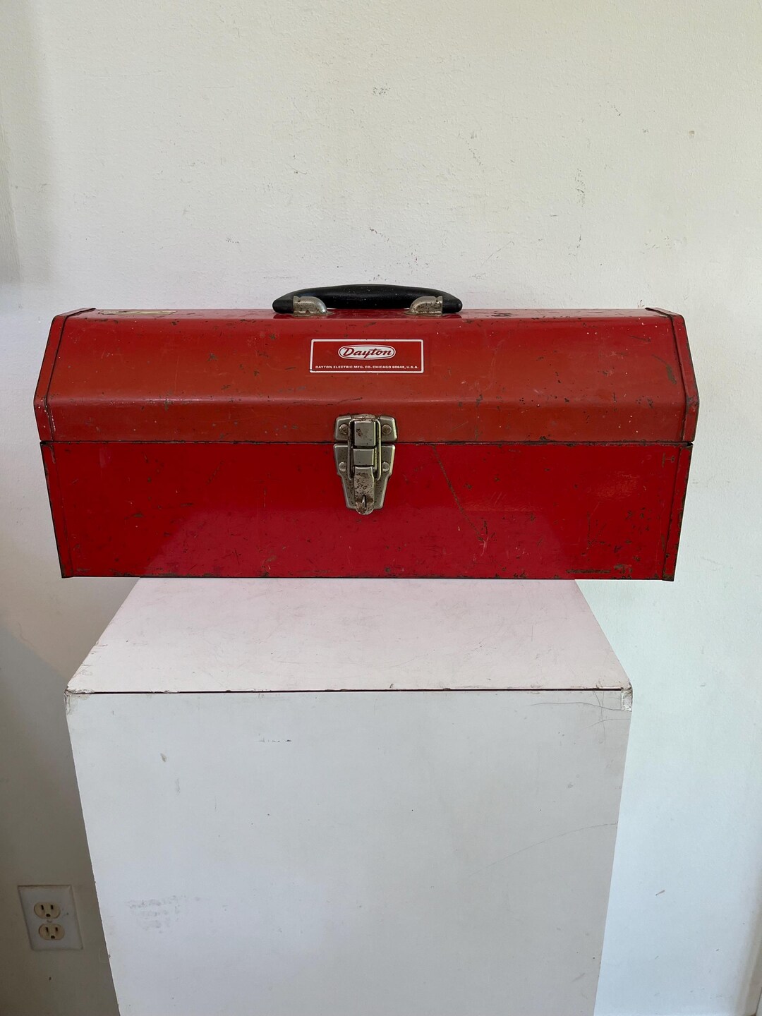 Well Used Red Dayton Electric Tool Box With Tray - Etsy