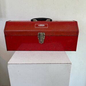 Well Used Red Dayton Electric Tool Box With Tray - Etsy