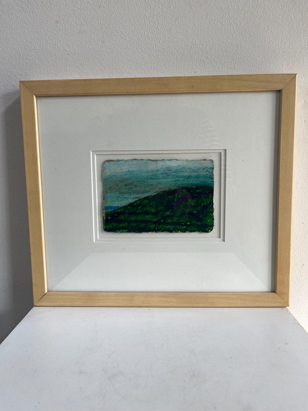 Beautiful Framed Encaustic Oil Painting on Handmade Paper - Etsy