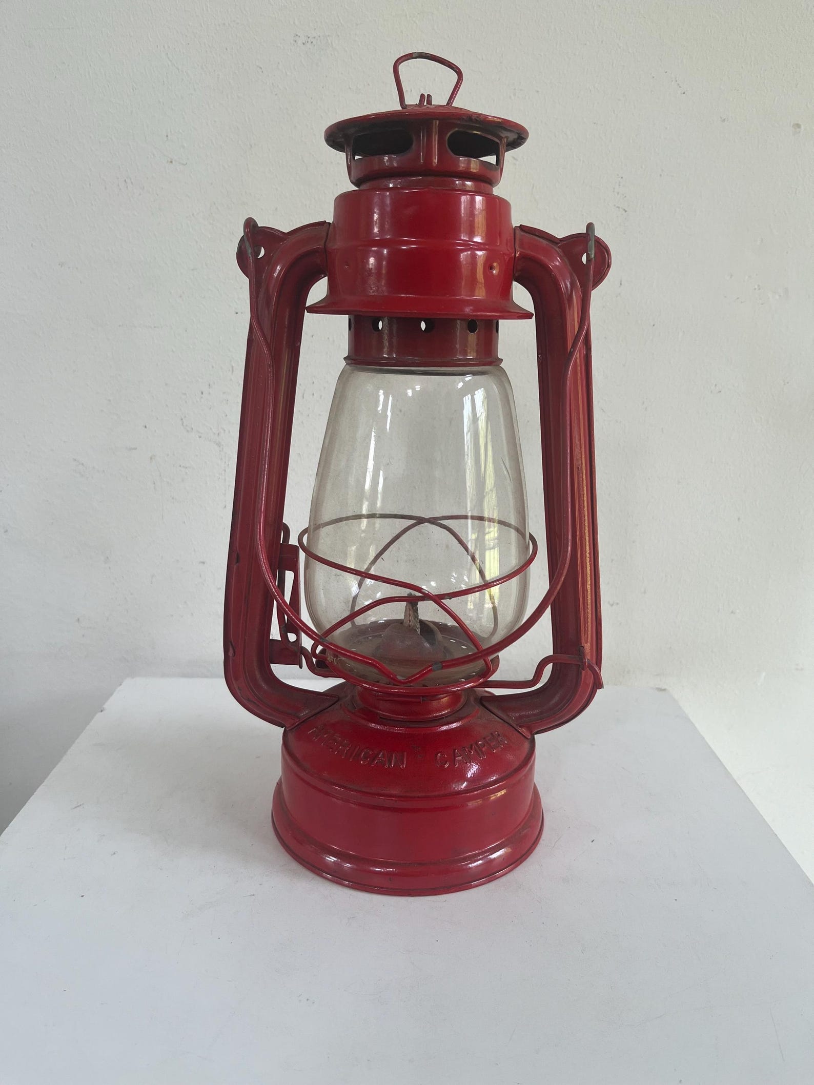 Red Metal Oil Lantern - Etsy