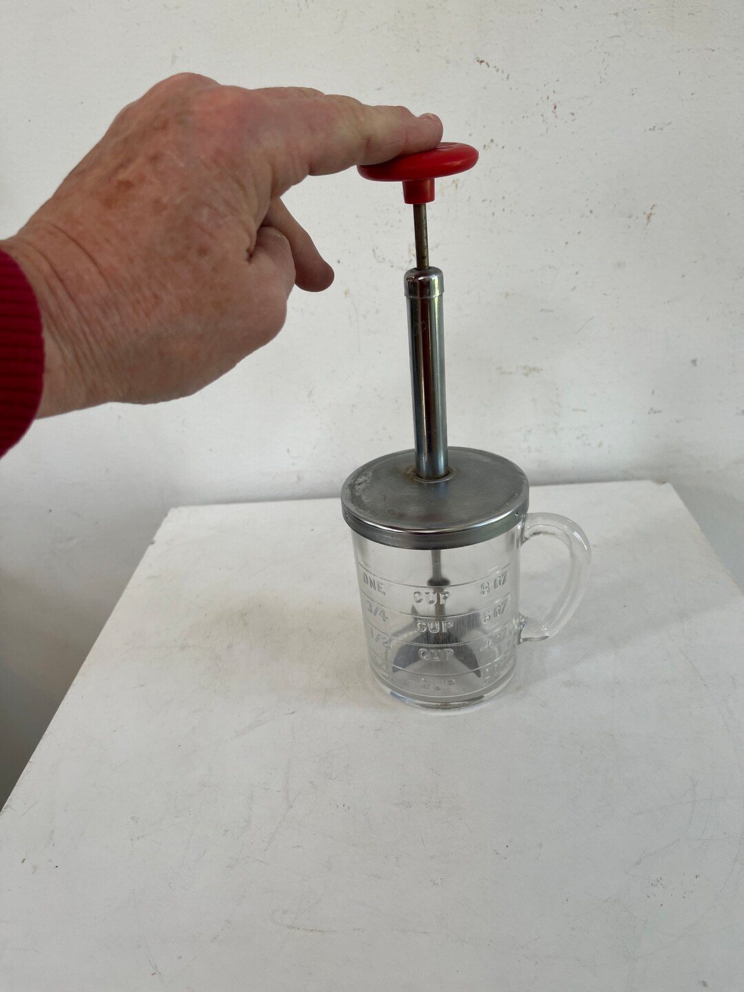 Vintage Glass Food Chopper - Etsy