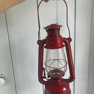 Red Metal Oil Lantern - Etsy