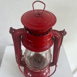 Red Metal Oil Lantern - Etsy