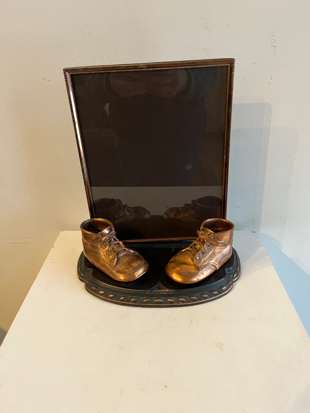Vintage Baby Shoe Frame - Etsy