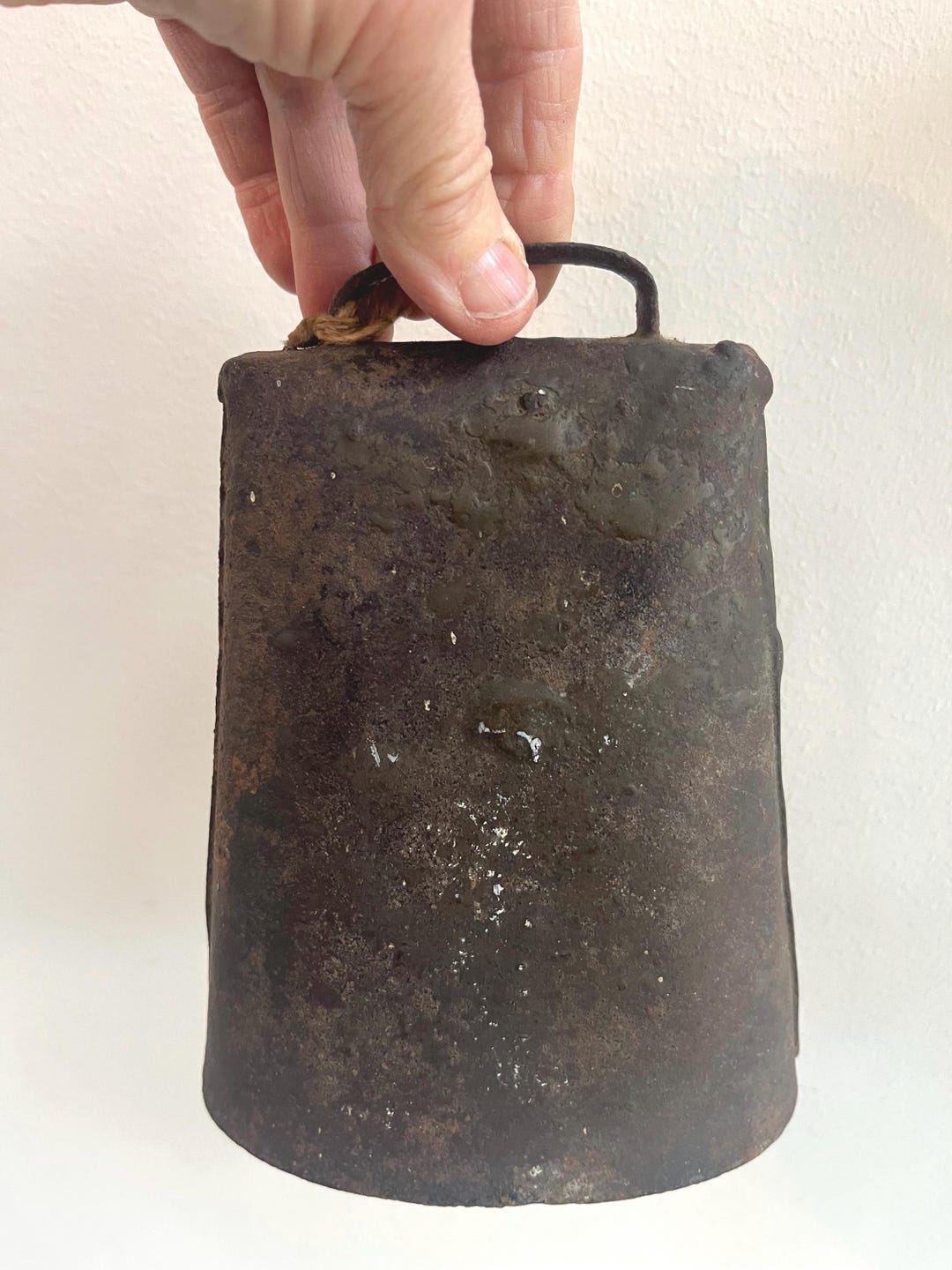 Large Old Metal Cow Bell - Etsy