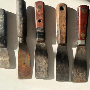 Collection of 5 Vintage Paint Scrapers - Etsy