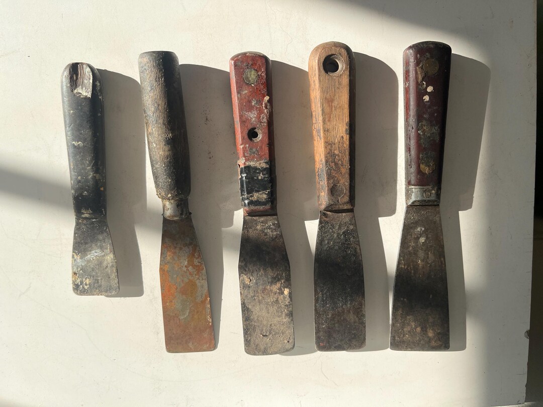 Collection of 5 Vintage Paint Scrapers - Etsy