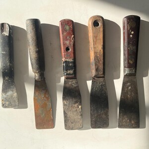 Collection of 5 Vintage Paint Scrapers - Etsy