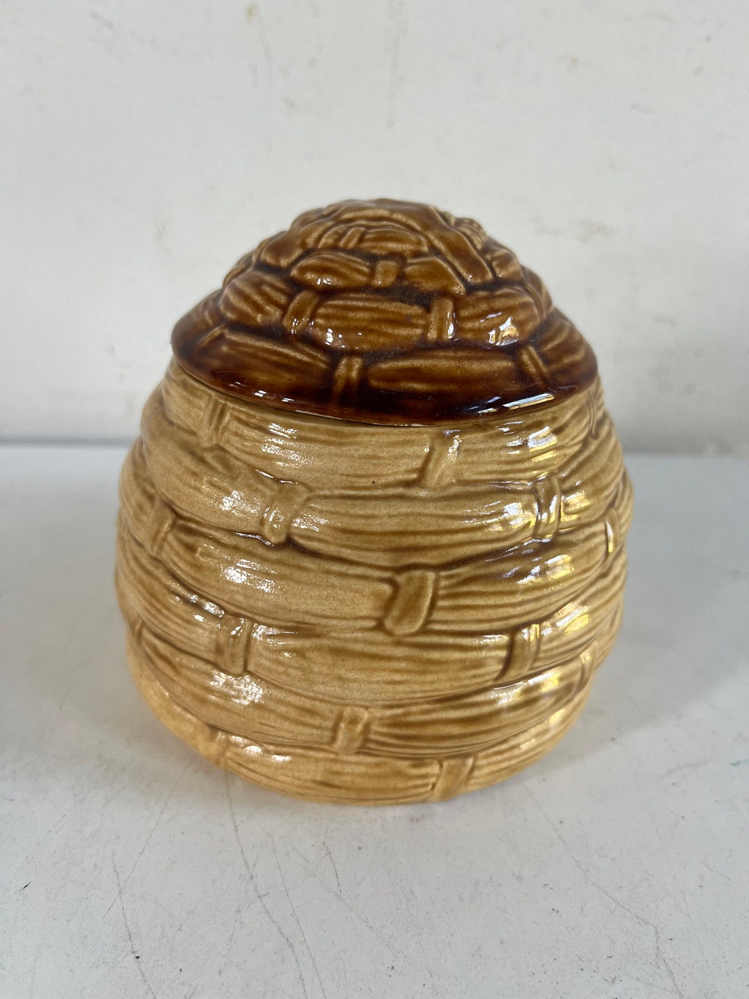 Ceramic Masonic Bee Skep Jar - Etsy