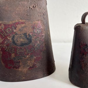 Two Metal Cow Bells With Labels - Etsy
