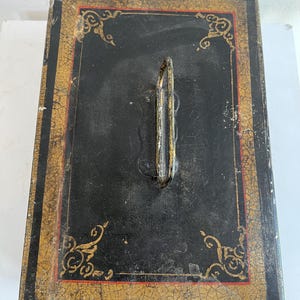 Vintage Black and Gold Metal Cash Box With Till - Etsy