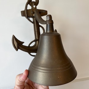 Vintage Brass Wall Mount Bell - Etsy