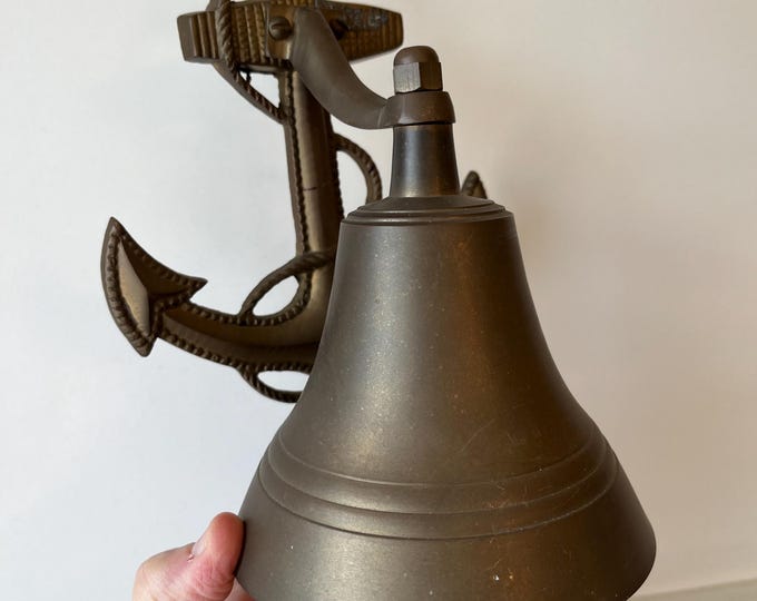 Vintage Brass Wall Mount Bell - Etsy