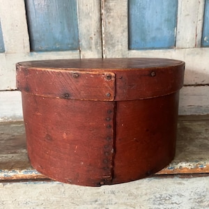 Antique Red Painted Pantry Box - Etsy