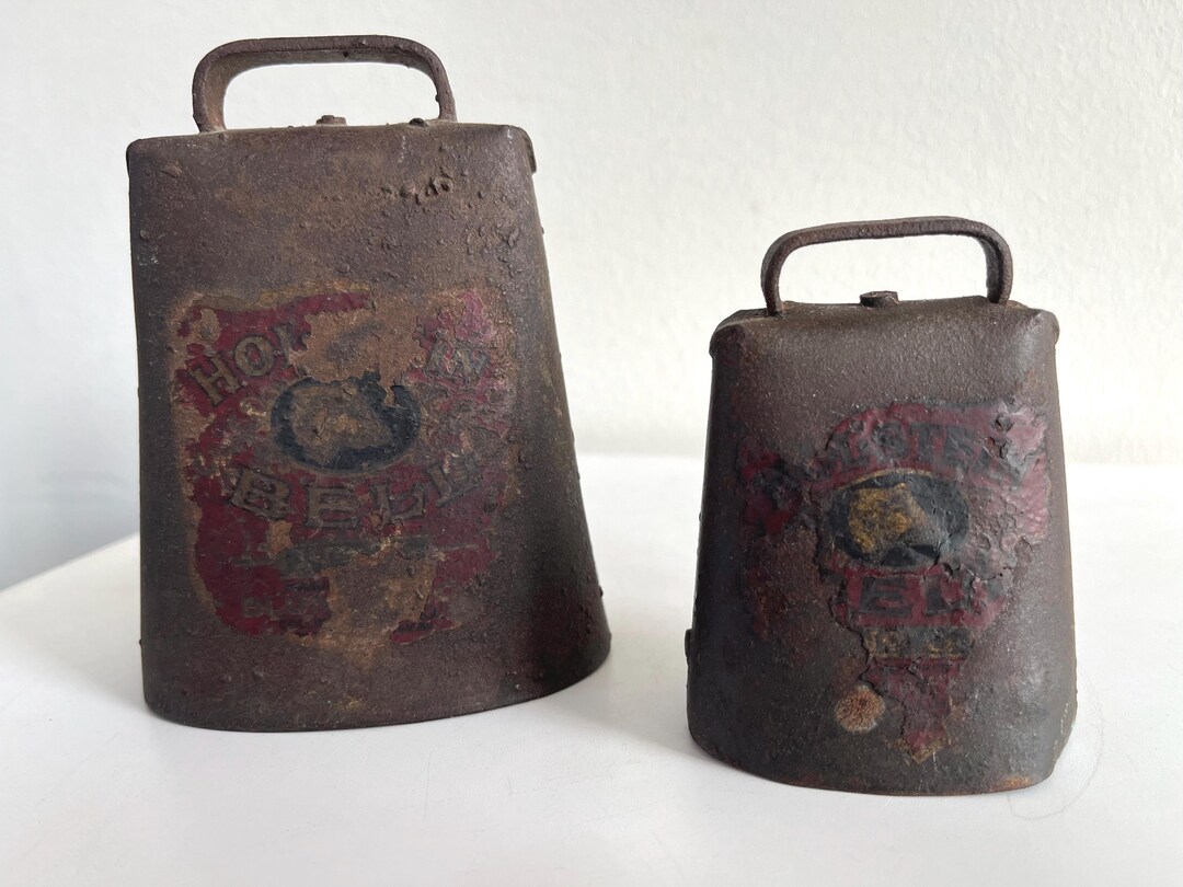 Two Metal Cow Bells With Labels - Etsy