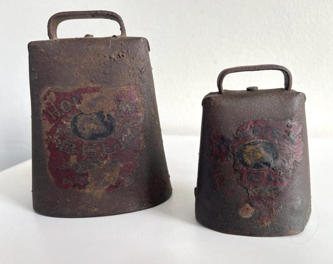 Two Metal Cow Bells With Labels - Etsy