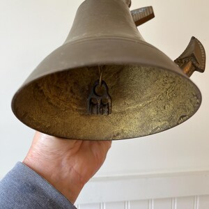 Vintage Brass Wall Mount Bell - Etsy