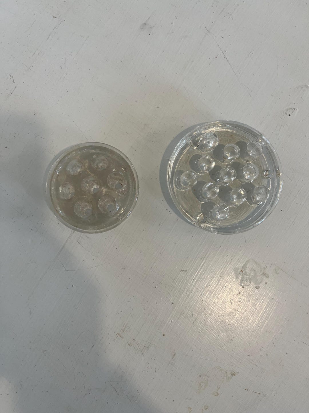 Two Glass Flower Frogs - Etsy