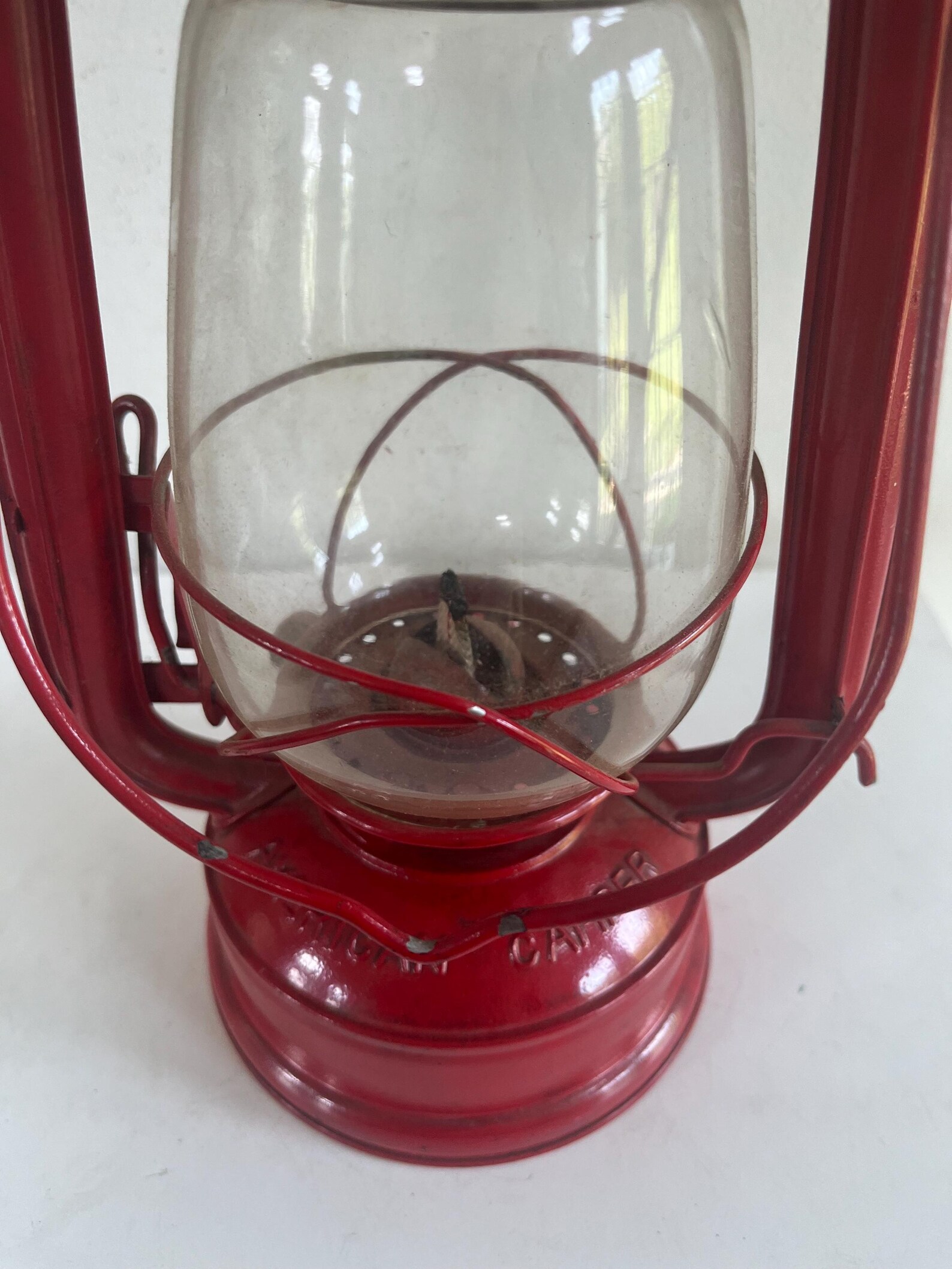 Red Metal Oil Lantern - Etsy