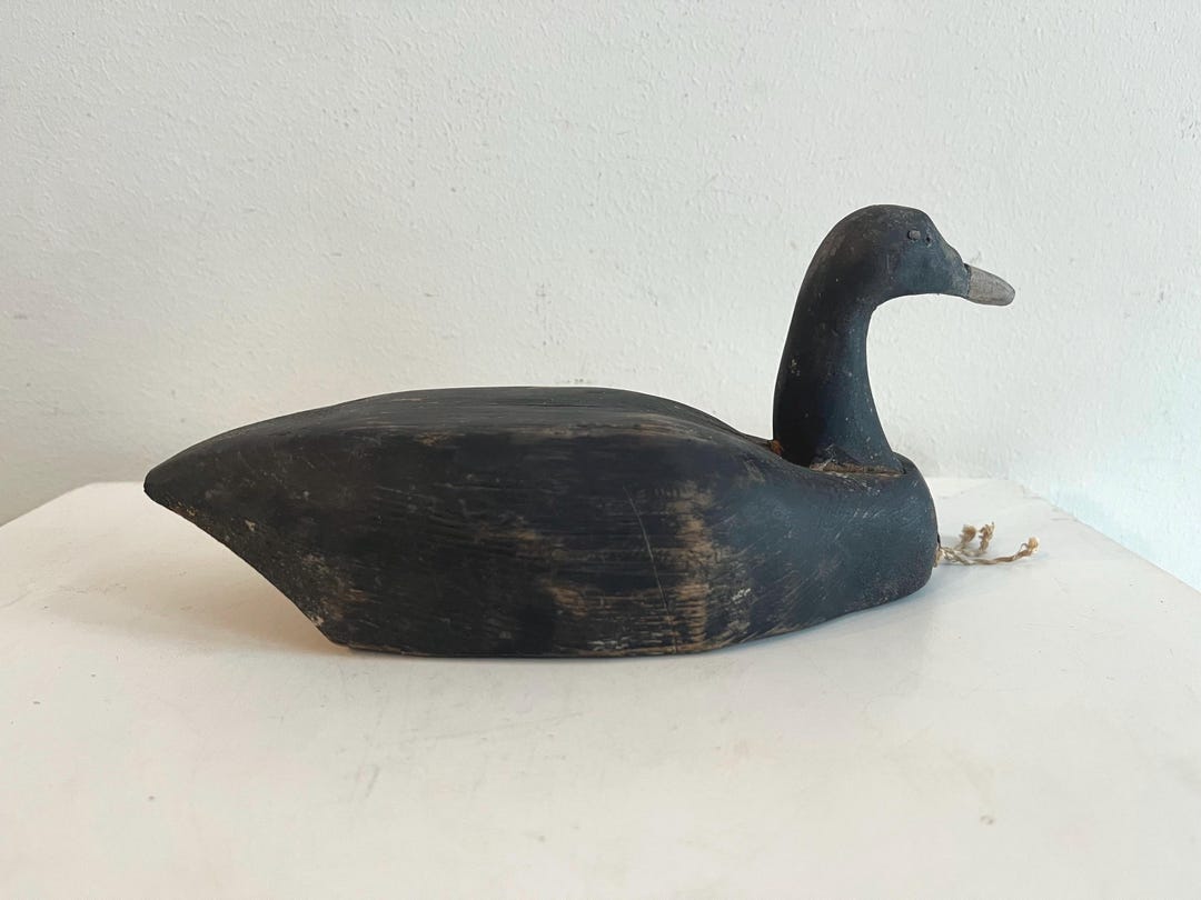 Small Wood Coot Duck Decoy - Etsy