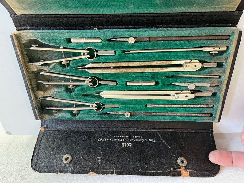 Antique Set of Drafting Instruments - Etsy