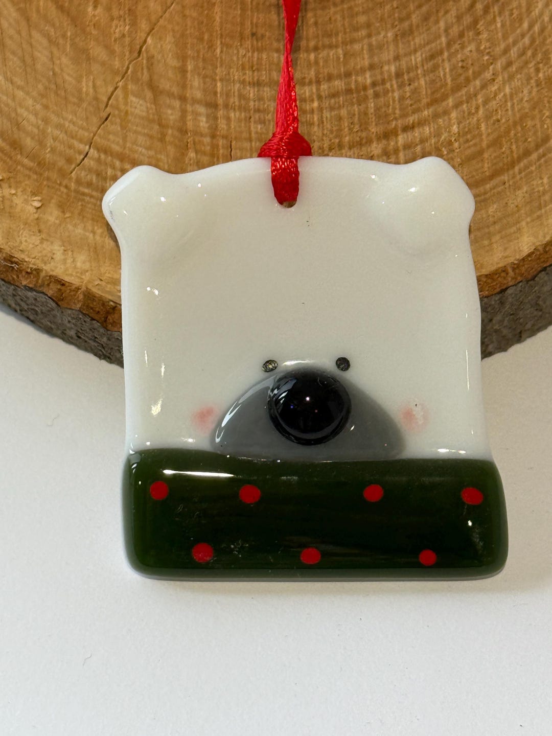 Fused Glass Polar Bear - Etsy
