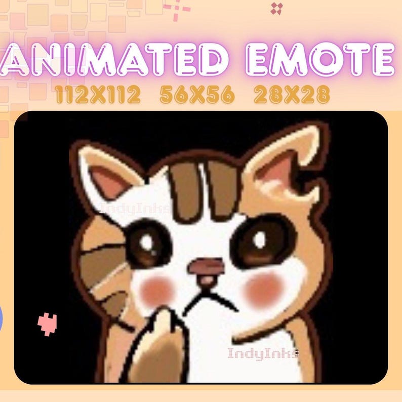 Middle Finger Sassy Cat Animated Emote | Discord & Twitch Emote | Funny ...