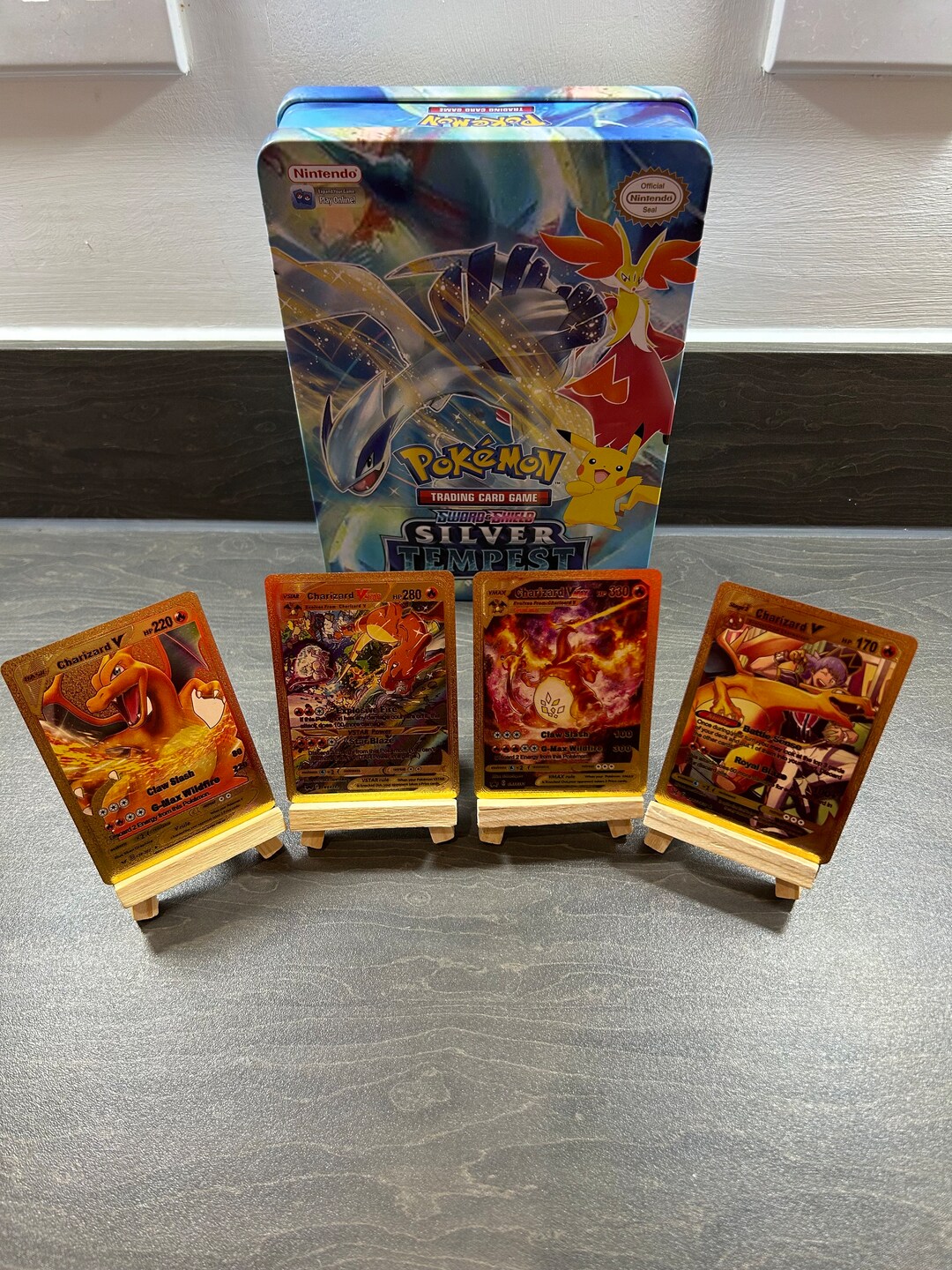 Pokemon Gold Cards Charizard Pack - Etsy