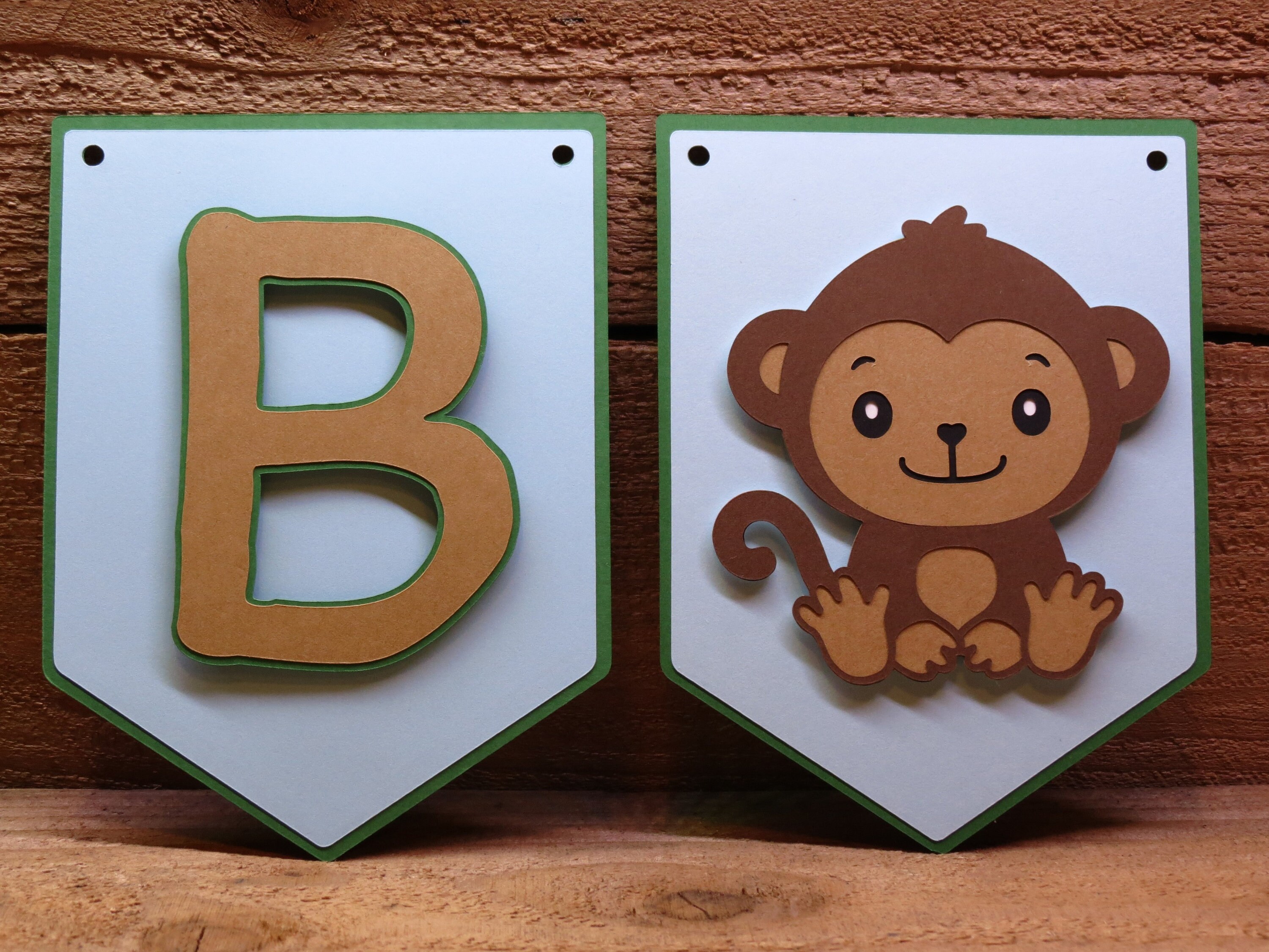 Monkey Birthday Banner - Etsy