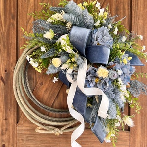 Boho Lasso Rope Wreath, Lariat Rope Bohemian Style Home Accent, Western ...