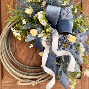 Boho Lasso Rope Wreath, Lariat Rope Bohemian Style Home Accent, Western ...