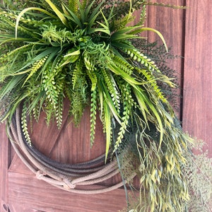 Boho Lasso Rope Wreath, Lariat Rope Bohemian Style Home Accent, Western ...