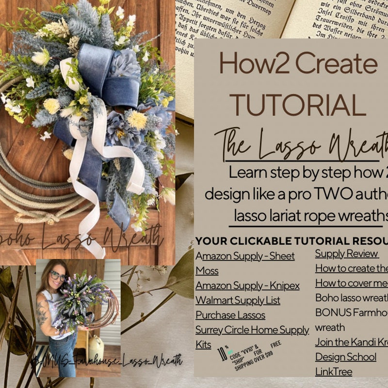 Lasso Rope Decor Wreath - Etsy