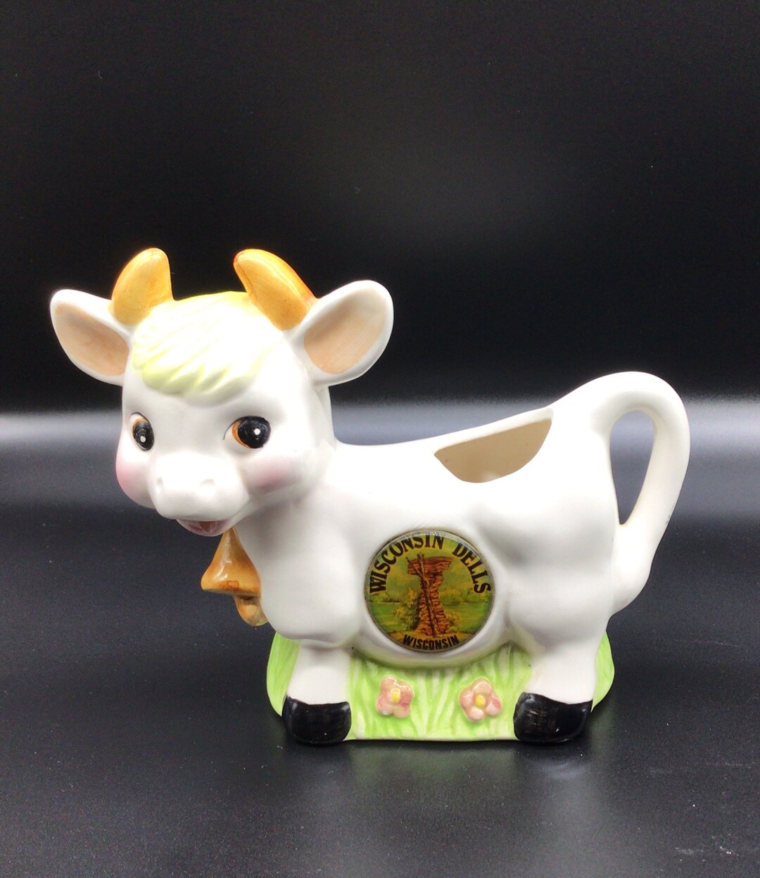 Collectible Cow Ceramic Creamer Figurine Planter Wisconsin Dells - Etsy