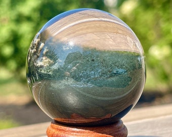 Rare Lodolite Quartz Sphere. 32g Garden Quartz Manifestation Crystal ...