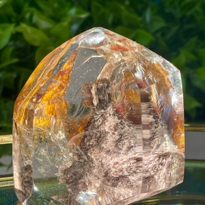 Golden Healer With Pink Phantom Lodolite Garden Quartz Crystal Free ...